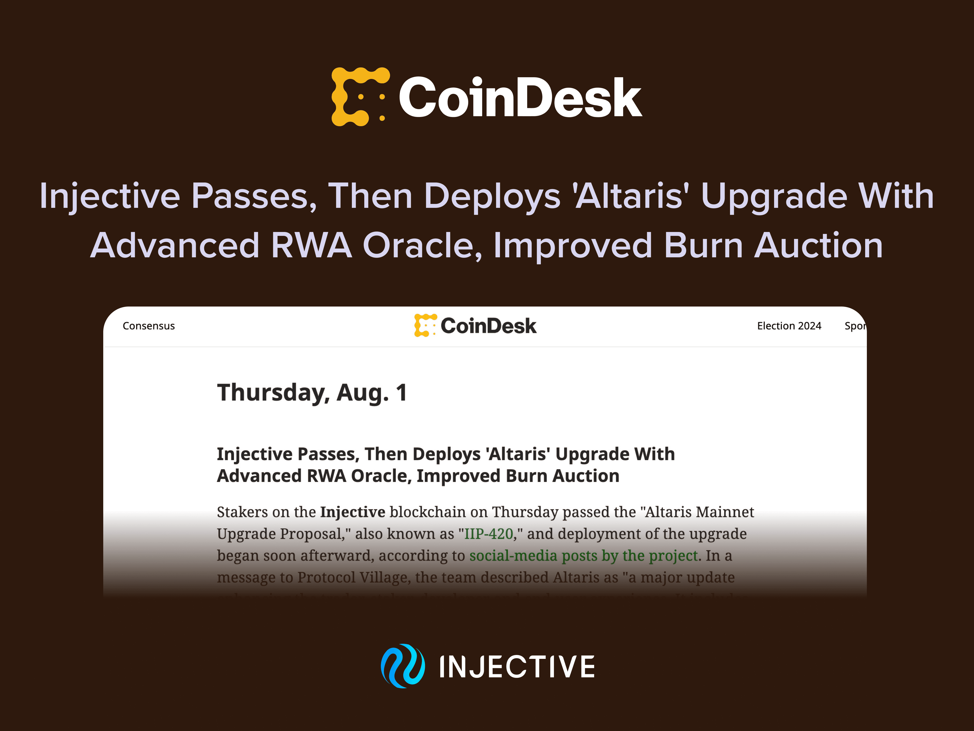 Injective | The blockchain built for finance